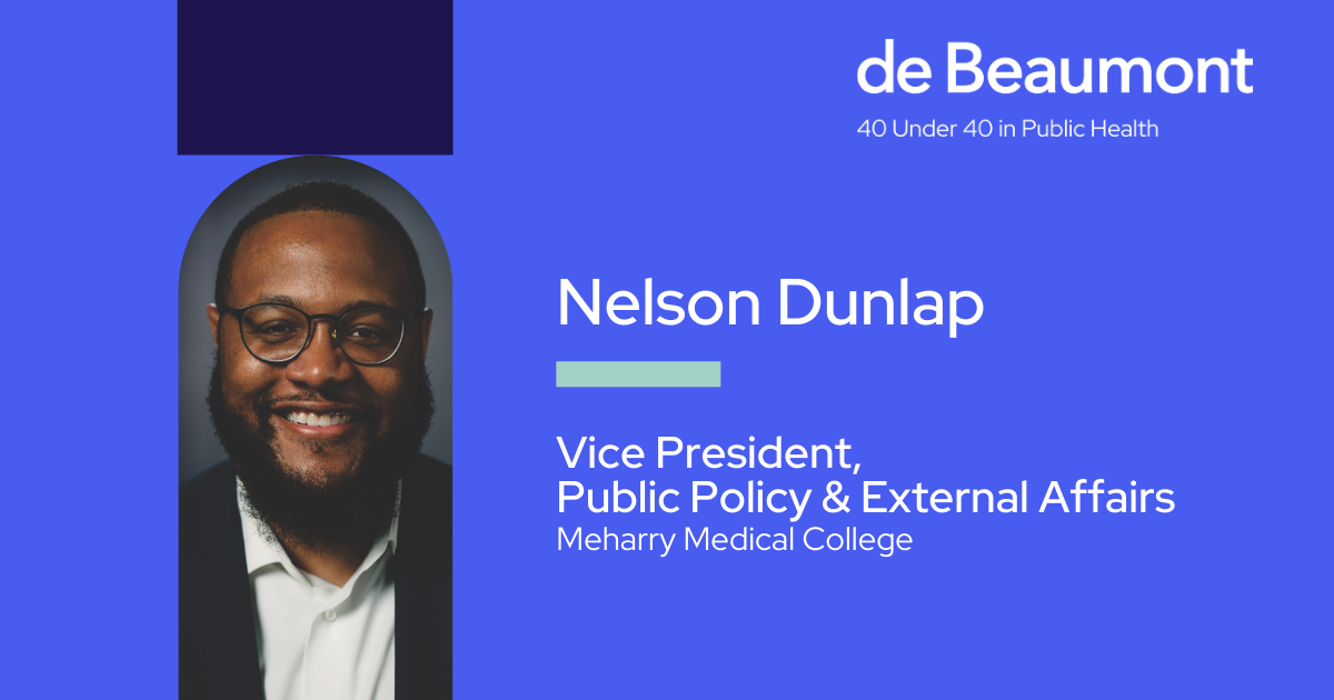 Nelson Dunlap - 40 Under 40 in Public Health